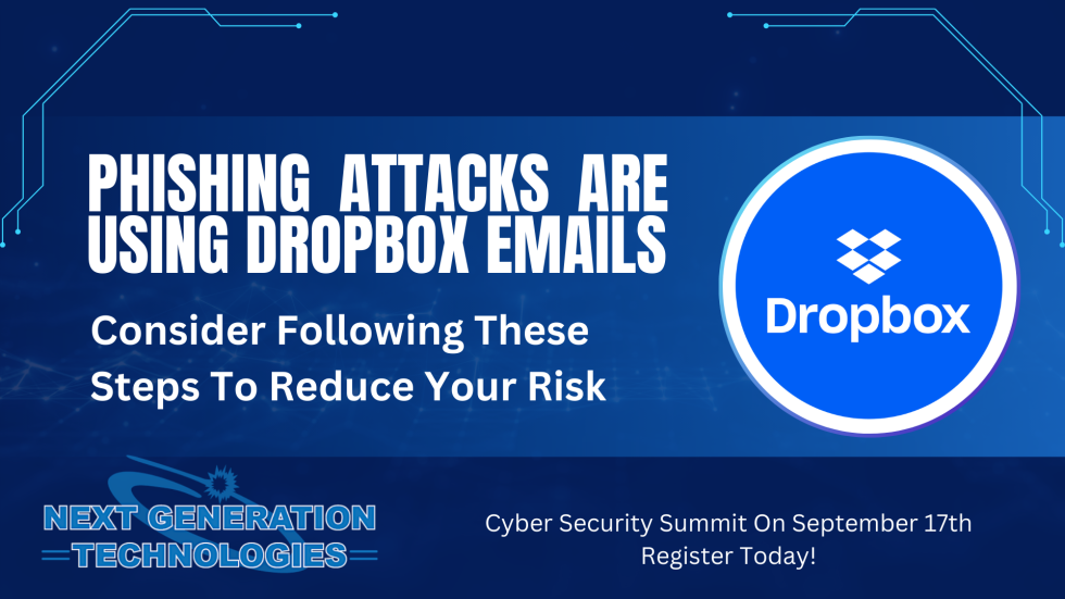Dropbox Phishing Attacks on the Rise | Next Generation Technologies
